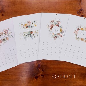 Garden Calender, Vintage Calendar, Retro Calendar, Rustic Calendar 2026 ...