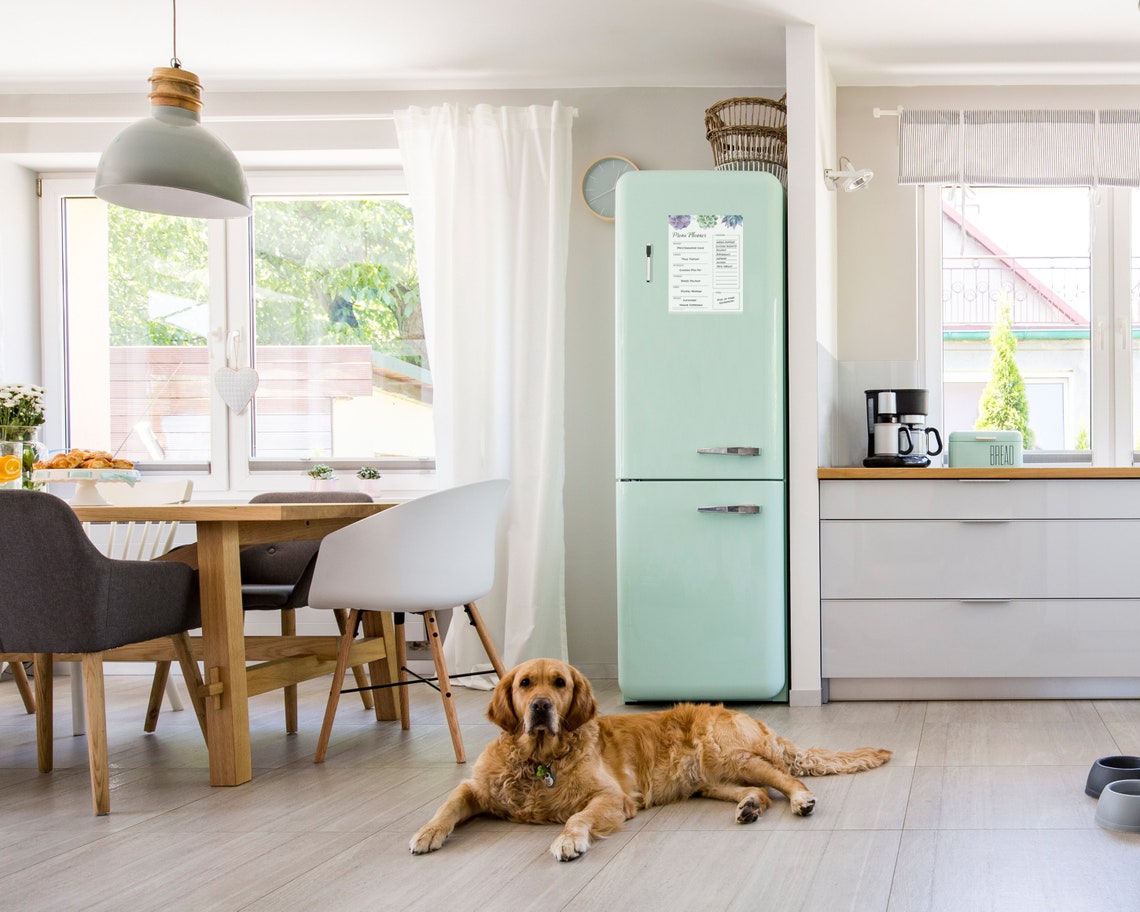 Dry Erase Menu Planner, Fridge Meal Plan, Magnetic Menu, Meal Planner ...