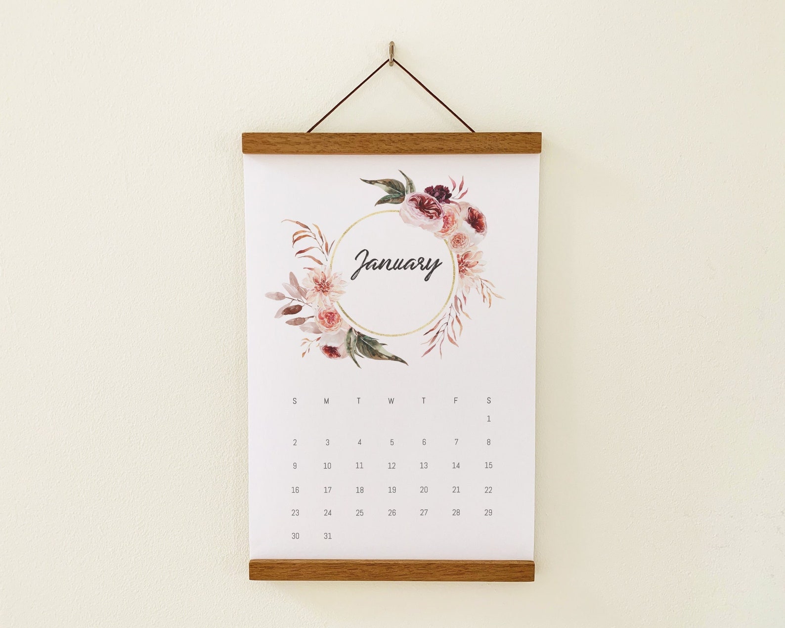 Boho Aesthetic Calendar for Wall Boho Calendar 2022 2023 | Etsy