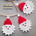 Santa Claus Garland Crochet Pattern, Santa Crochet Aplique Christmas ...