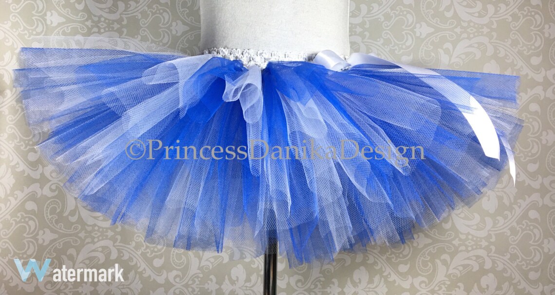 Sports Team Tutu Royal Blue and White Tutu Hanukkah Tutu - Etsy