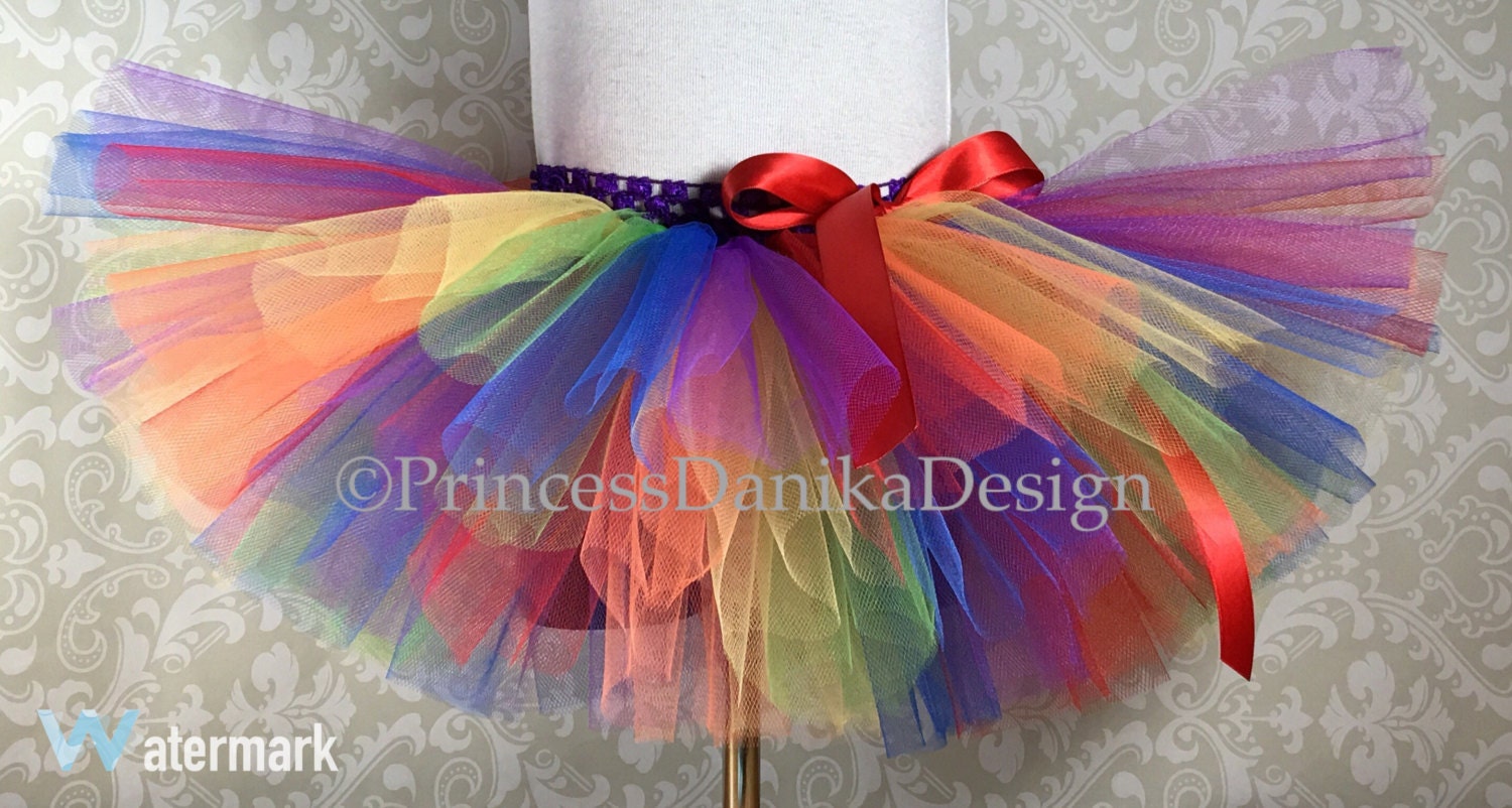 Rainbow Tutu Pride Tutu Circus Tutu Clown Tutu Mulitcolor - Etsy
