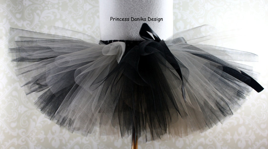 Black and Gray Tutu, Villain Tutu, Zombie Tutu, Witch Tutu, Halloween ...