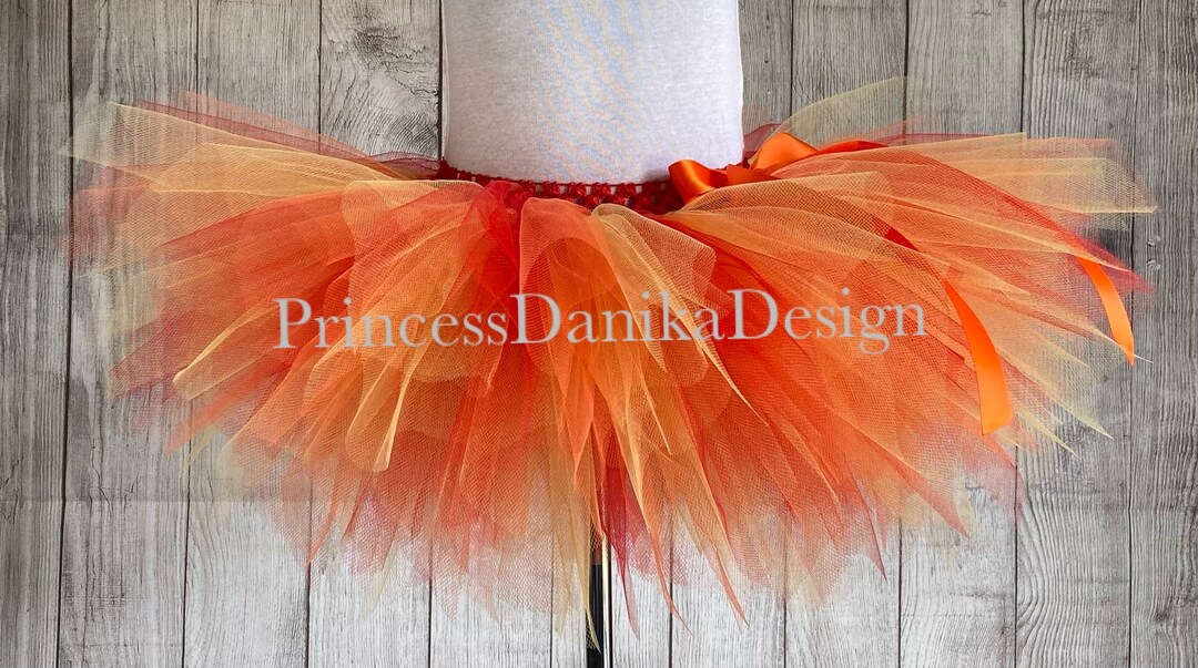 Red Orange Yellow Pixie Cut Fire Tutu, Flames Tutu, Phoenix Tutu ...
