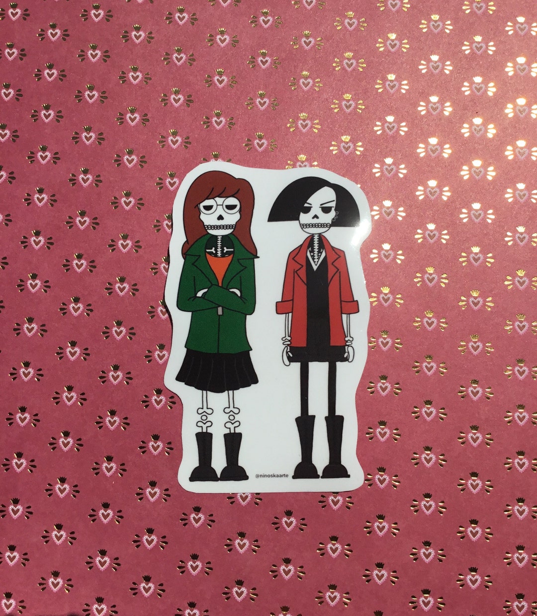 Las Amigas Calaveritas Vinyl Sticker - Etsy