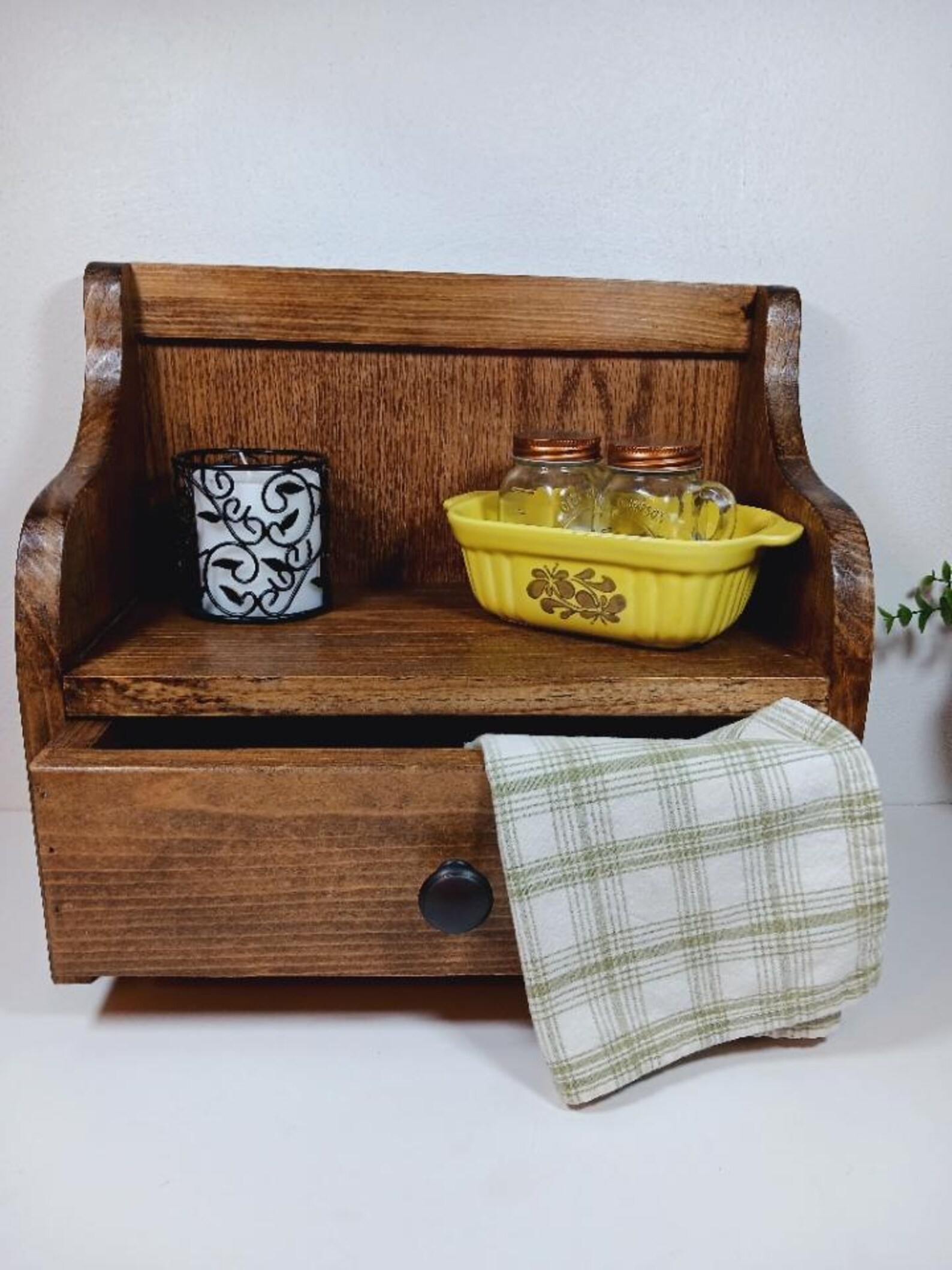Charming Mini Hutch With Drawer & Spacious Side Walls for Books ...