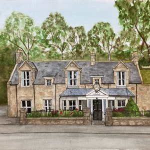 House Painting House Commission House Portrait A4 Size Bespoke Home ...