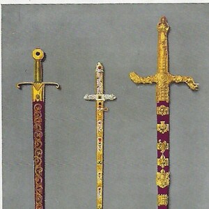 The Jeweled Sword of State, Sword of Mercy, Vintage Postcard, W.F ...