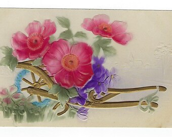 Embossed postcard | Etsy