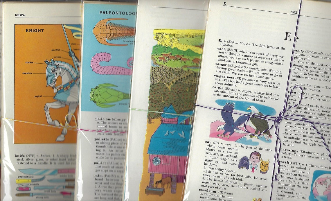 20 Pages from The Golden Book Illustrated Dictionary Random | Etsy