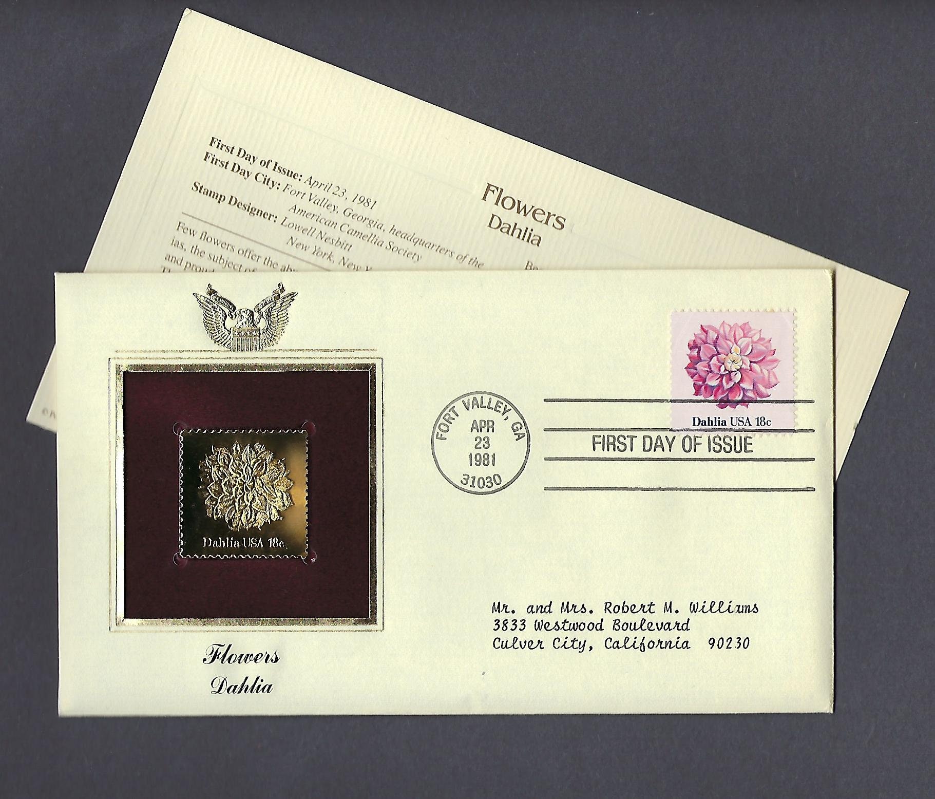 Set of 4 Gold Stamps 1981 First Day of Issue 22k Gold - Etsy