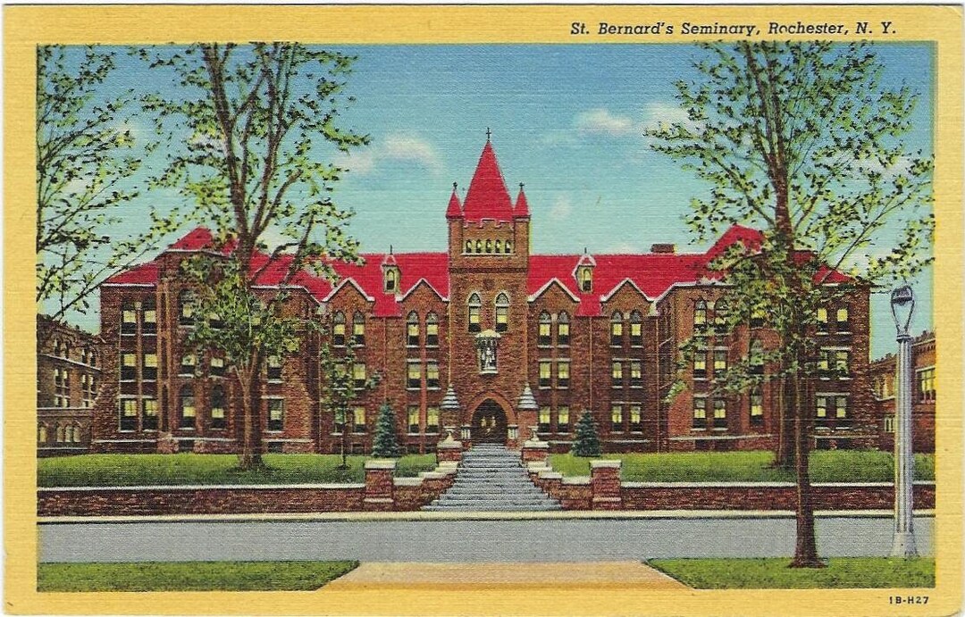 St. Bernard's Seminary Rochester New York Vintage Linen - Etsy