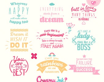 Quote clipart | Etsy