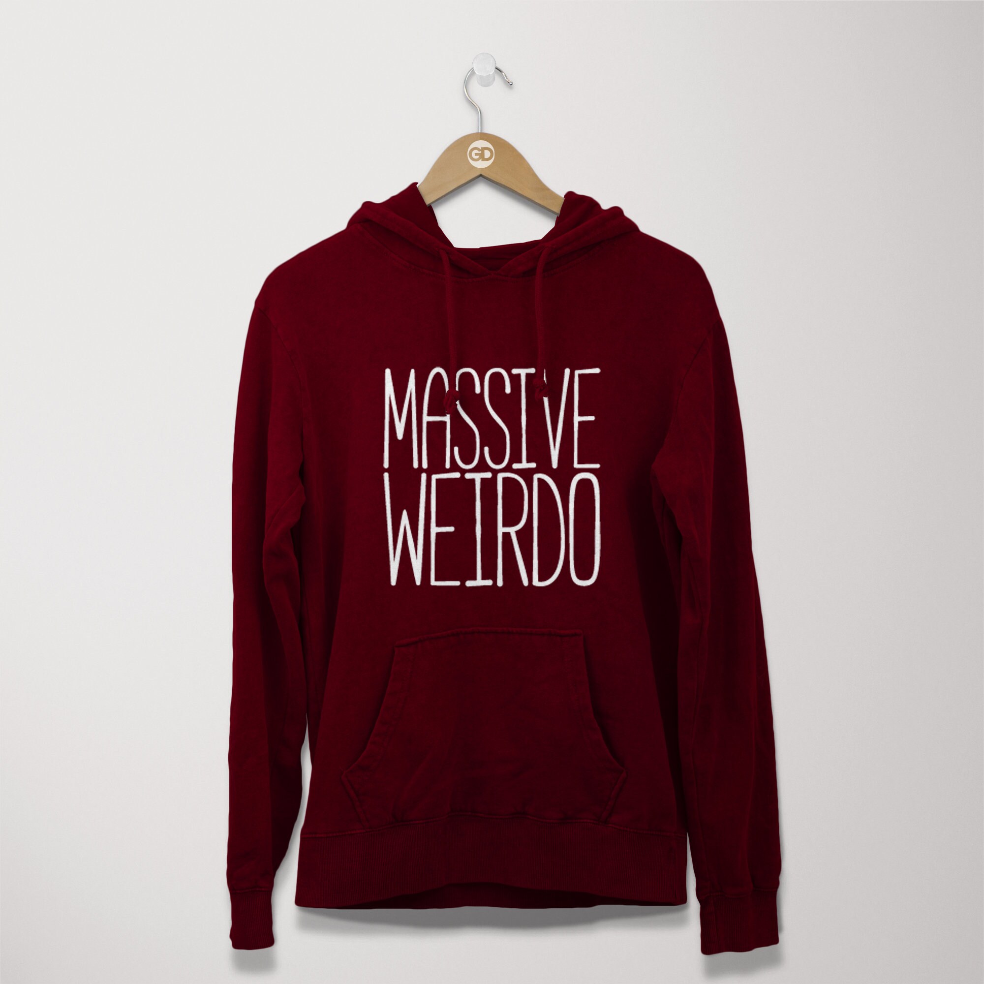 Massive Weirdo Hoodie Jumper // Hipster Hooded Sweatshirts / | Etsy