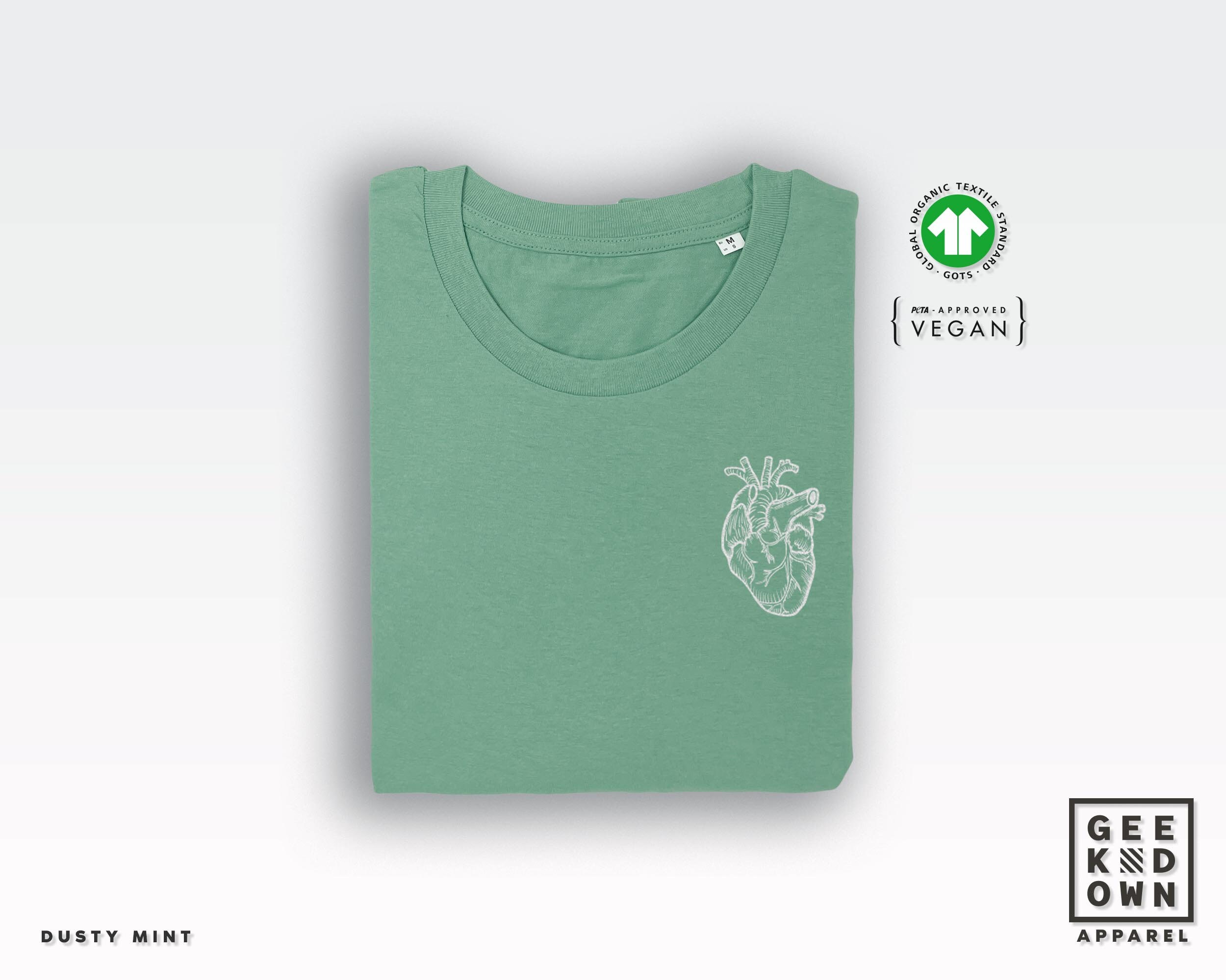 Anatomical Heart T-shirt Tee Cute Pocket Top Men's - Etsy UK