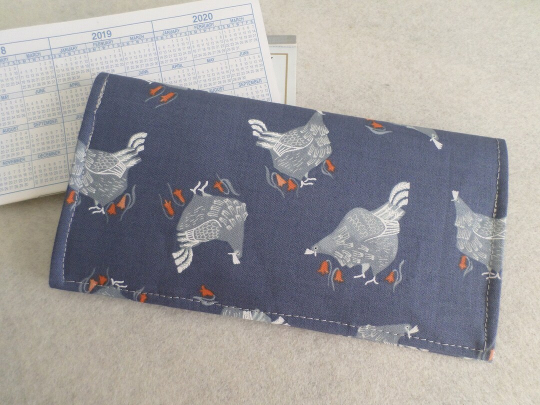 Chickens / Hens Fabric Checkbook Cover Handmade Ready to Ship FREE ...