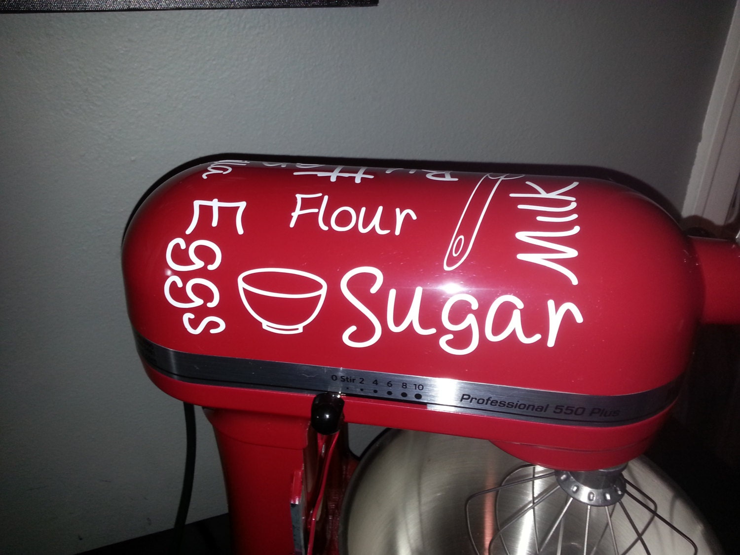 KITCHENAID Stand MIXER DECAL Ingredients - Etsy