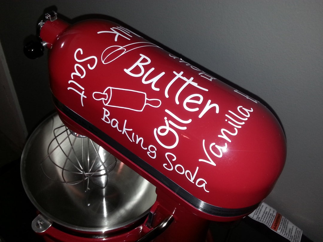 KITCHENAID Stand MIXER DECAL Ingredients - Etsy