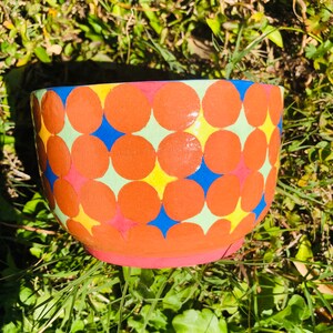 Star Pattern Ceramic Bowl by Cute and Clay - Etsy