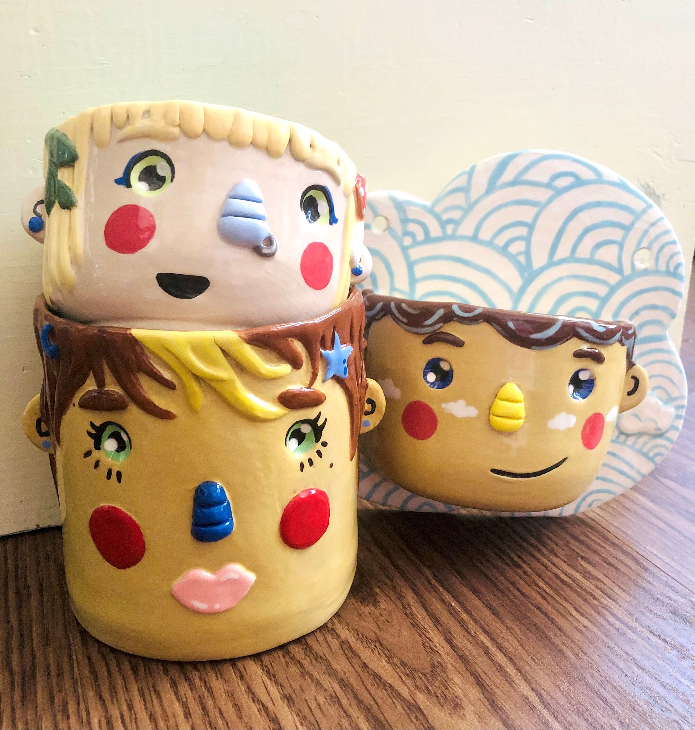 Start Girl Ceramic Vase by Cute and Clay - Etsy