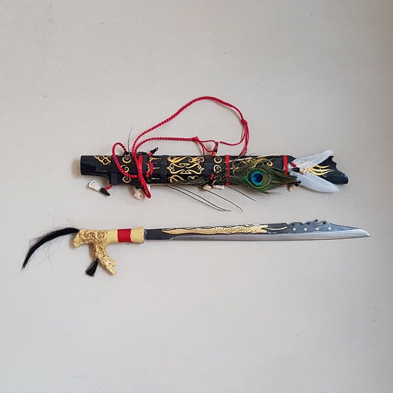 Ethnic Mandau Traditional Machete Dayak Handmade Borneo - Etsy