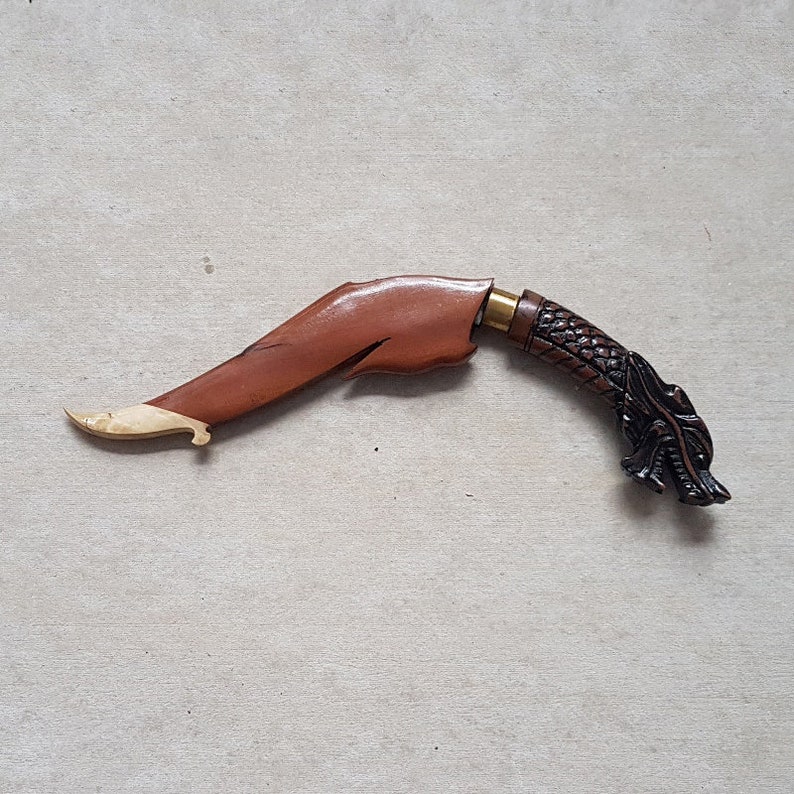Ethnic Karambit Traditional Knife Minangkabau Sumatera Handmade Dragon ...