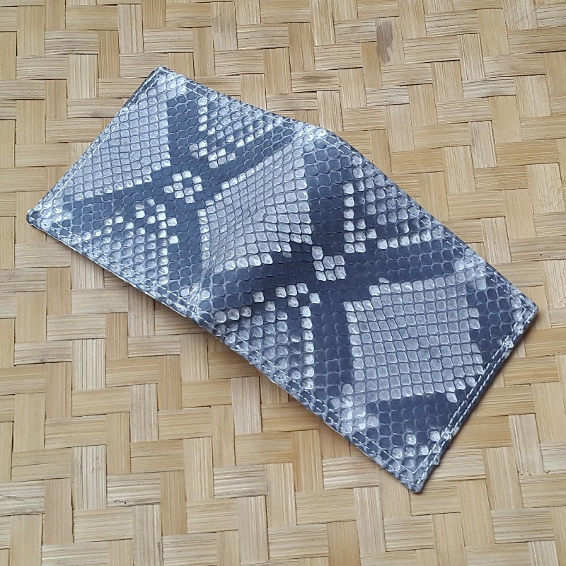 Natural Genuine Python Snake Skin Leather Men Bifold Wallet Handmade - Etsy