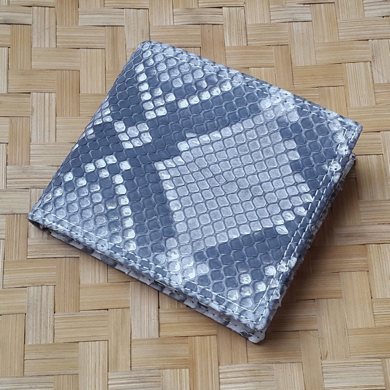 Natural Genuine Python Snake Skin Leather Men Bifold Wallet Handmade - Etsy