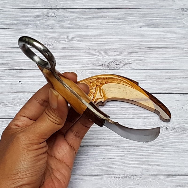 Ethnic Karambit Traditional Knife Minangkabau Sumatera Handmade Flower ...