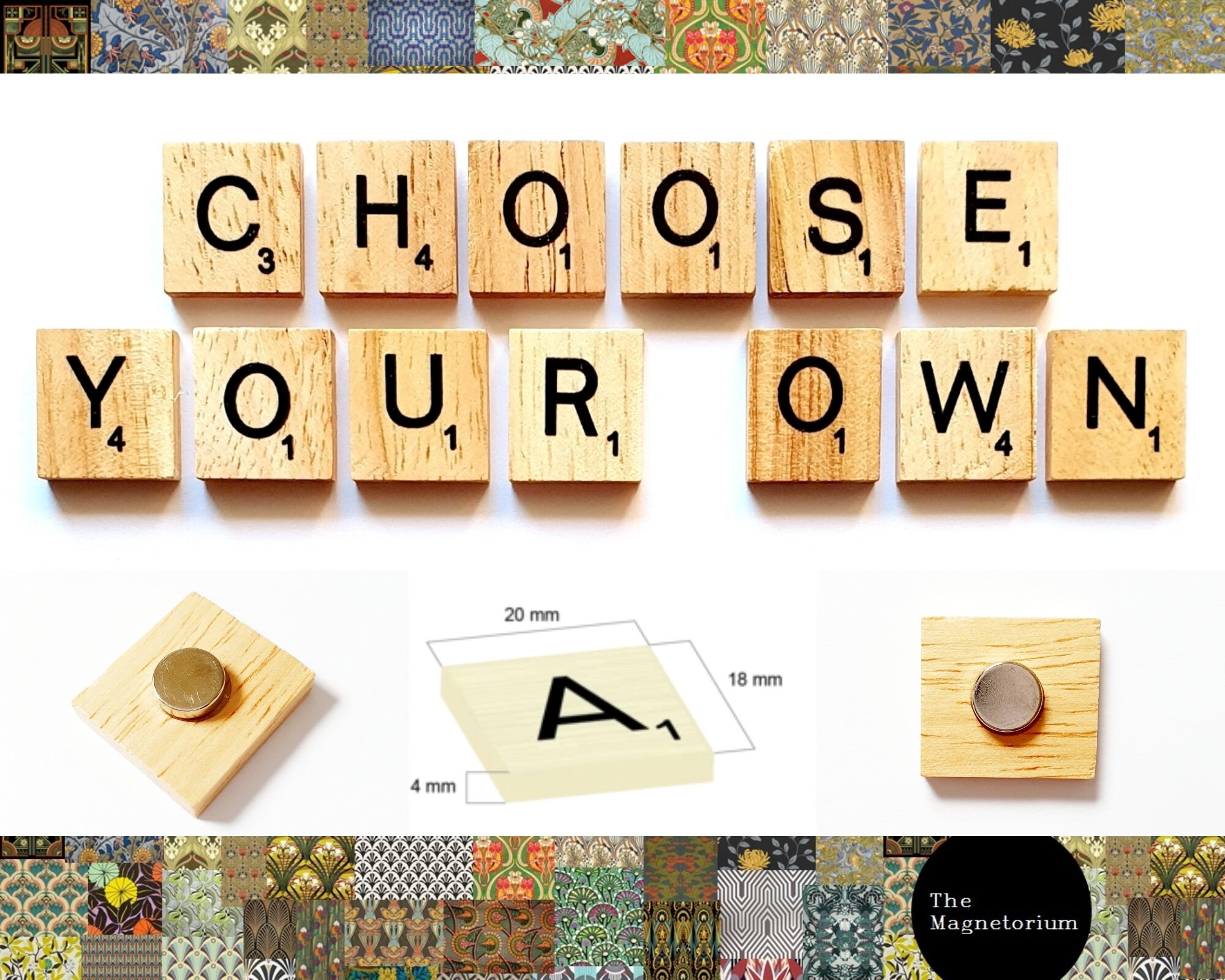 Scrabble Magnets Scrabble Tiles Fridge Magnets Alphabet - Etsy Canada