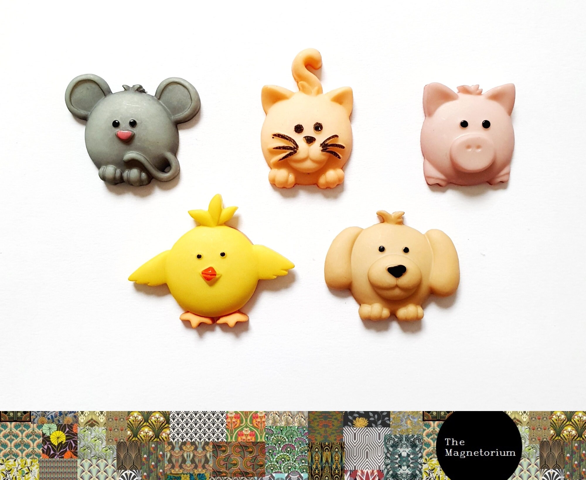 Push Pins Animal Push Pins Mouse Pins Cat Pins Pig - Etsy