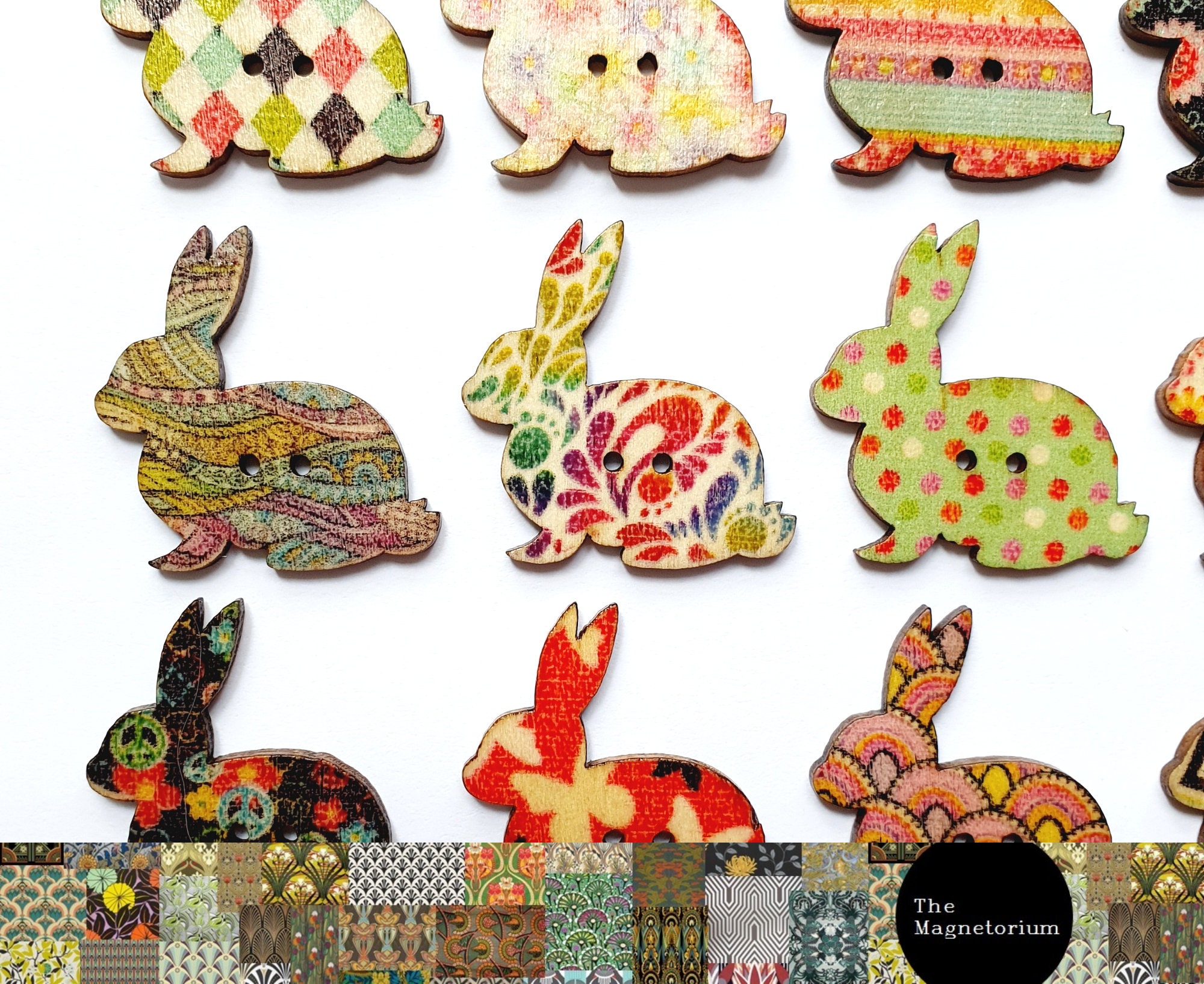 Rabbit Fridge Magnets Bunny Fridge Magnets Animal Fridge | Etsy