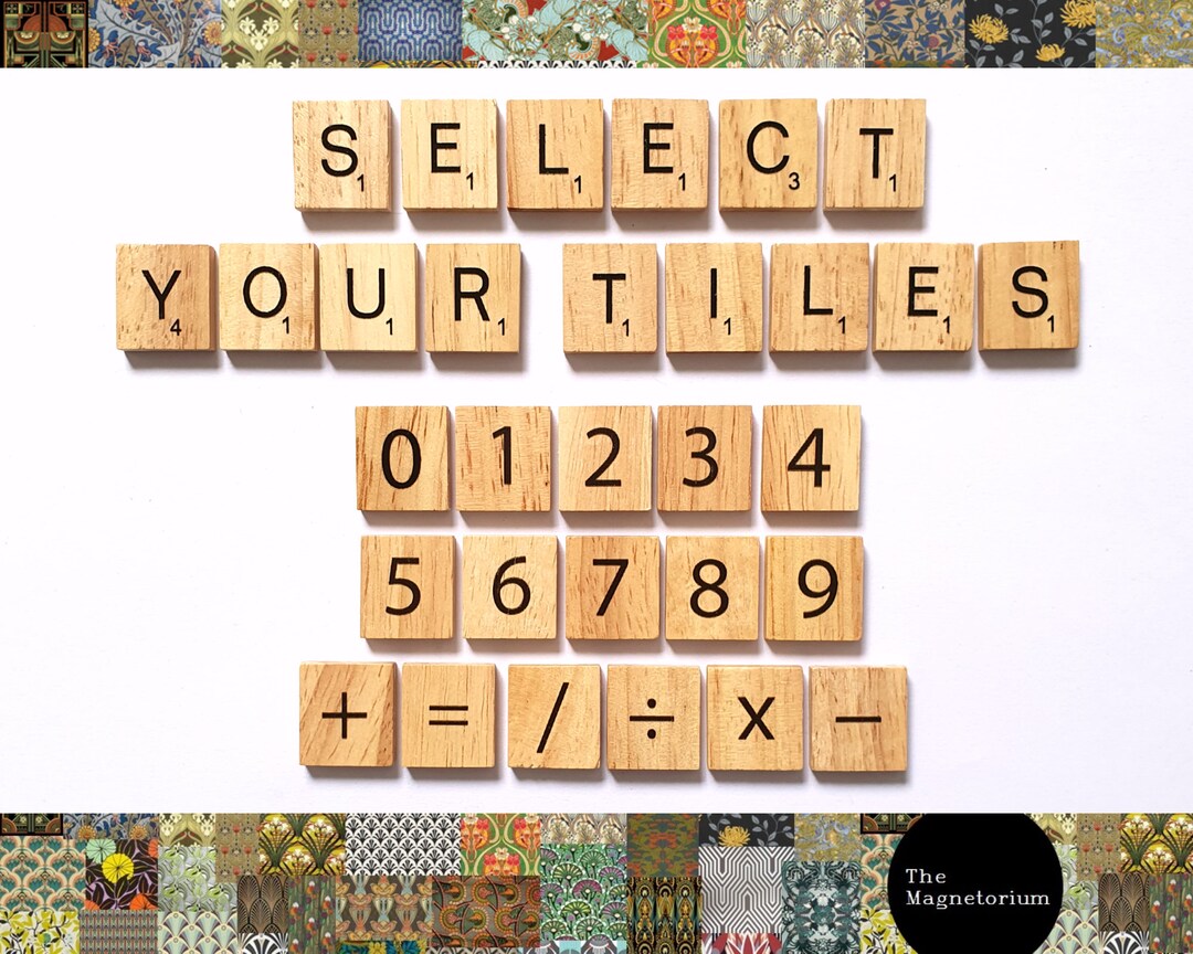 Scrabble Magnets Scrabble Tile Fridge Magnets Alphabet Magnets Letter ...
