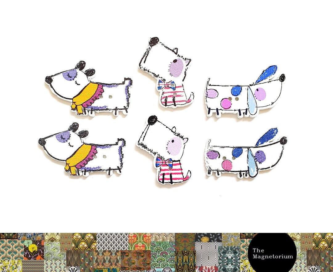 Dog Fridge Magnets Dog Fridge Magnet Set Animal Magnets Scottish Dog ...