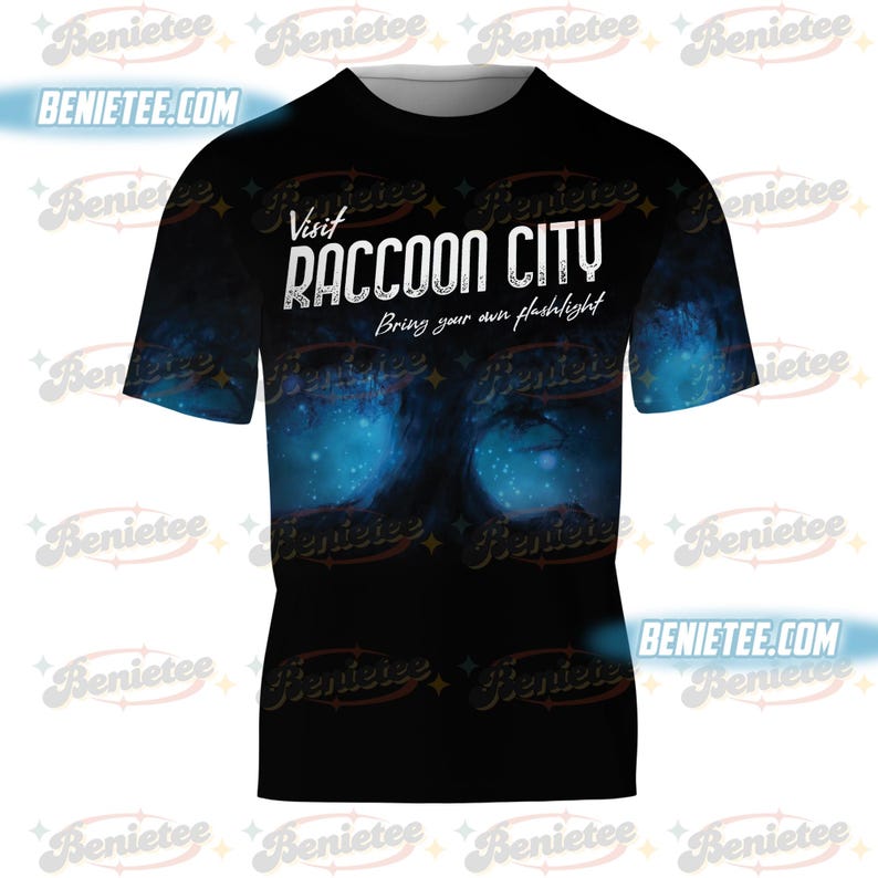 Vintage Visit Raccoon City 3D Tee, Resident Evil Shirt, Welcome to ...