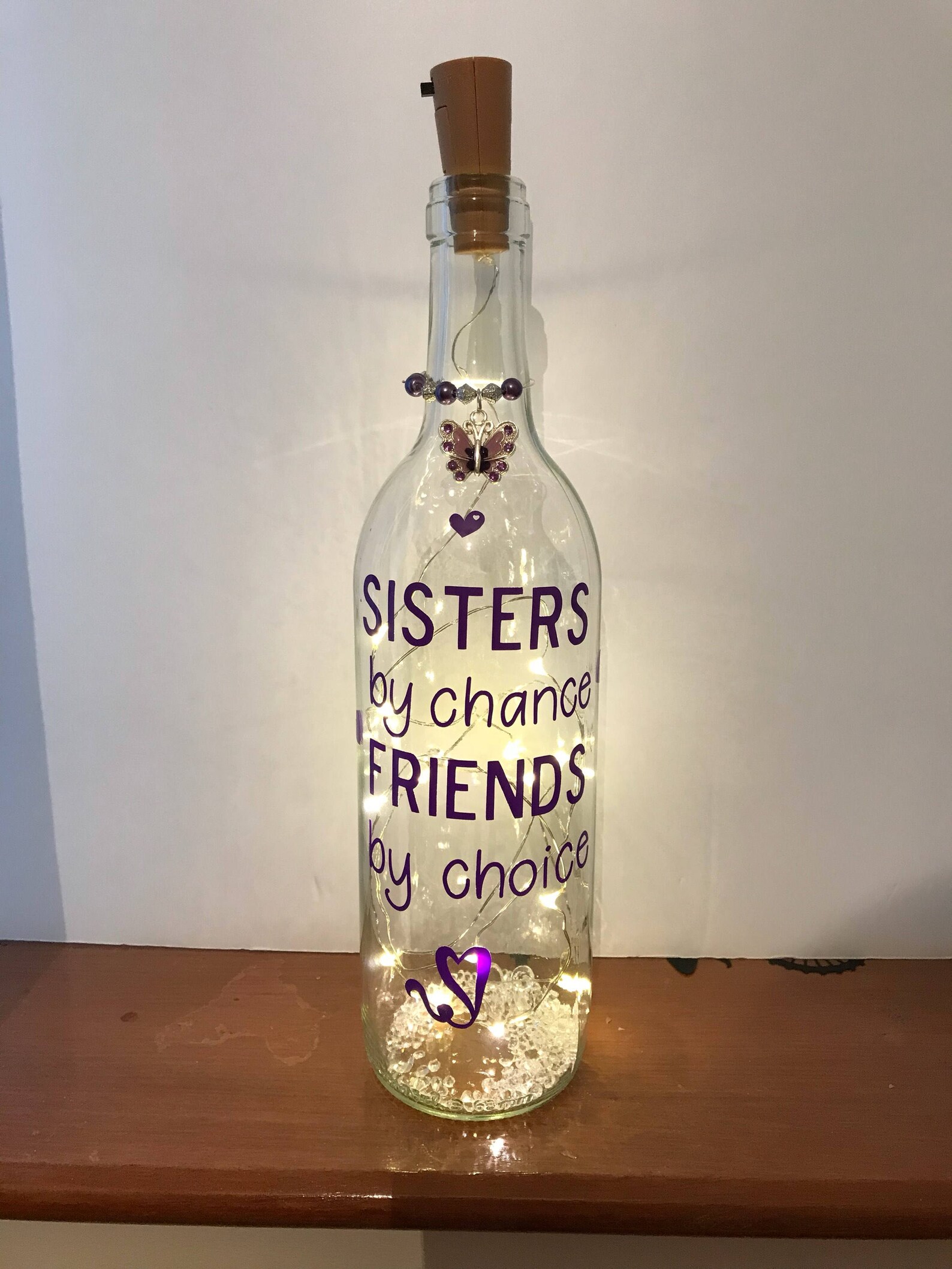 Sisters Light Bottle, Sisters Gift, Sisters Quote Gift, Sisters by ...