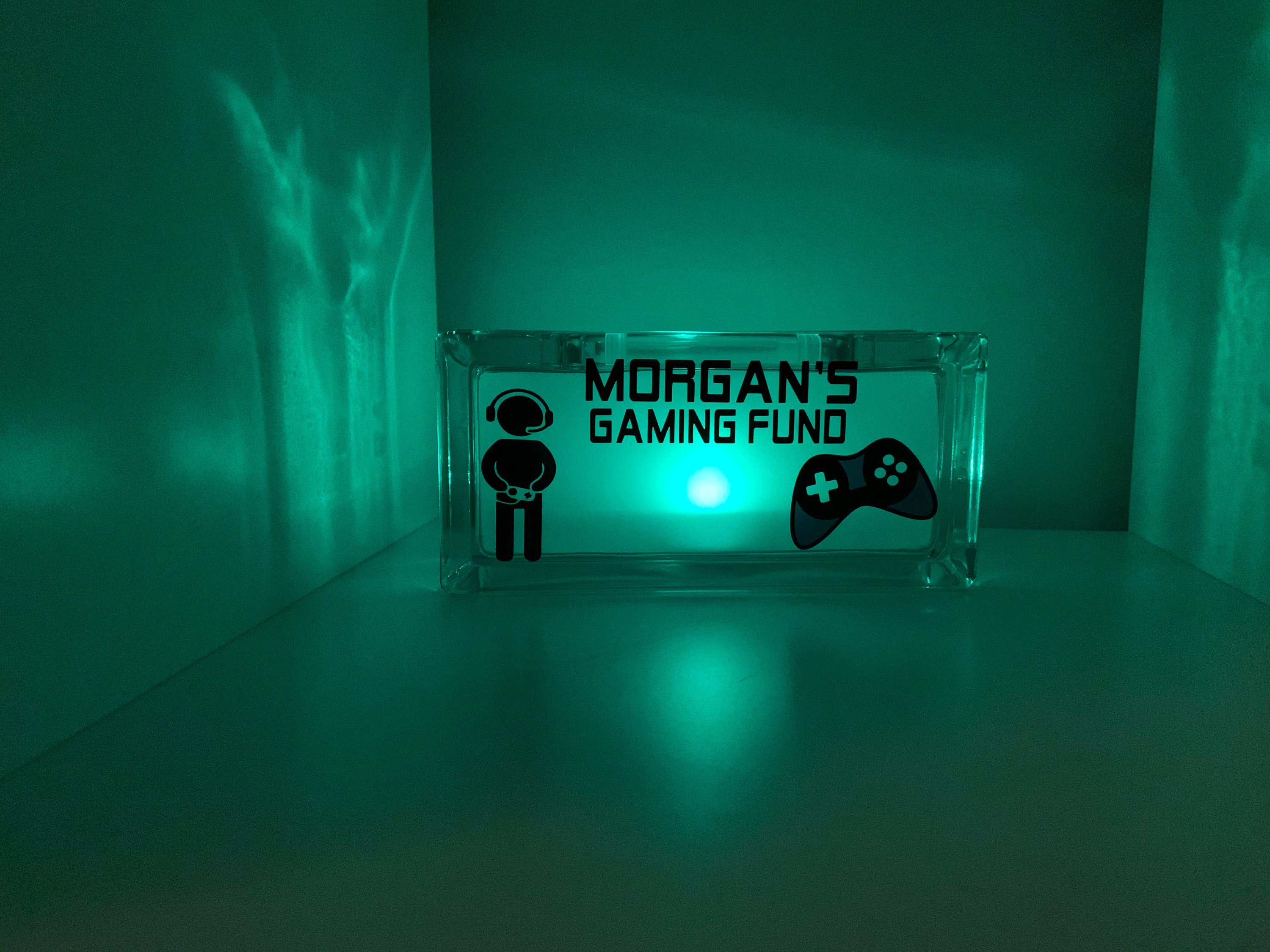 Gaming Fund Savings Glass Box Money Box Savings Box Savings - Etsy UK