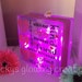 Mum Glass Light Block, Word Art, Personalised Gift, Light up Gift ...