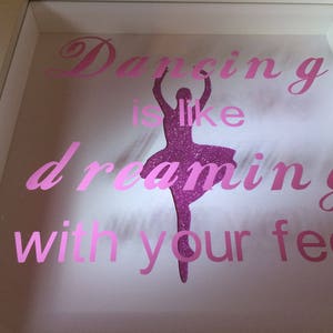 Dancer Frame, Dancer Box Frame, Dancer Gift, Dancing Frame, Ballerina ...