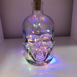 Medium Skull Light Bottle Skull Light Skull Gift Gothic - Etsy UK