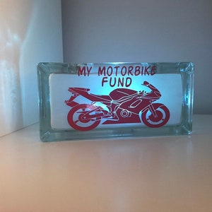 New Motorbike Fund Savings Box, Light up Money Box, Savings Box ...