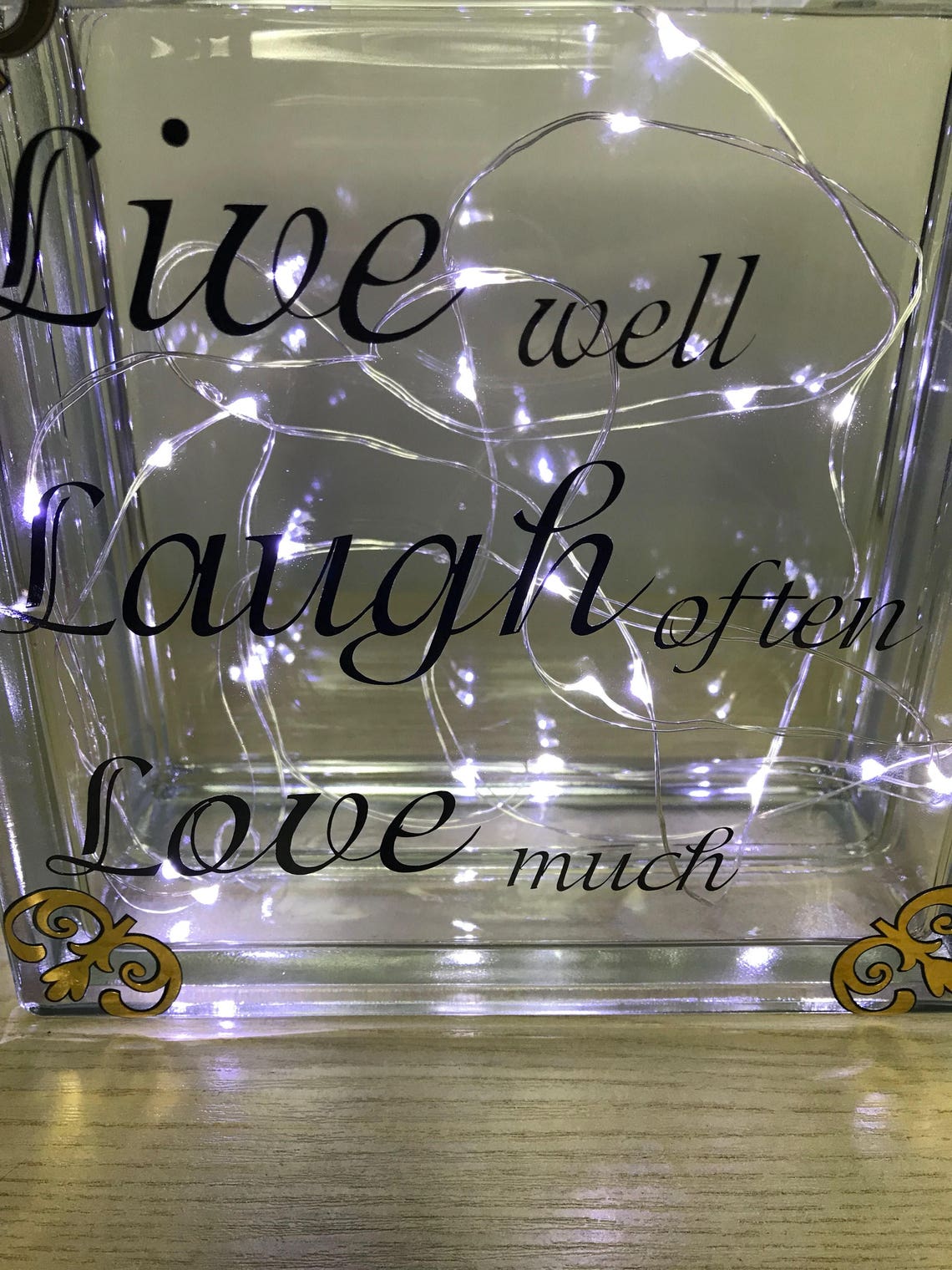 Large Live Laugh Love Light Block Live Laugh Love Home Decor - Etsy