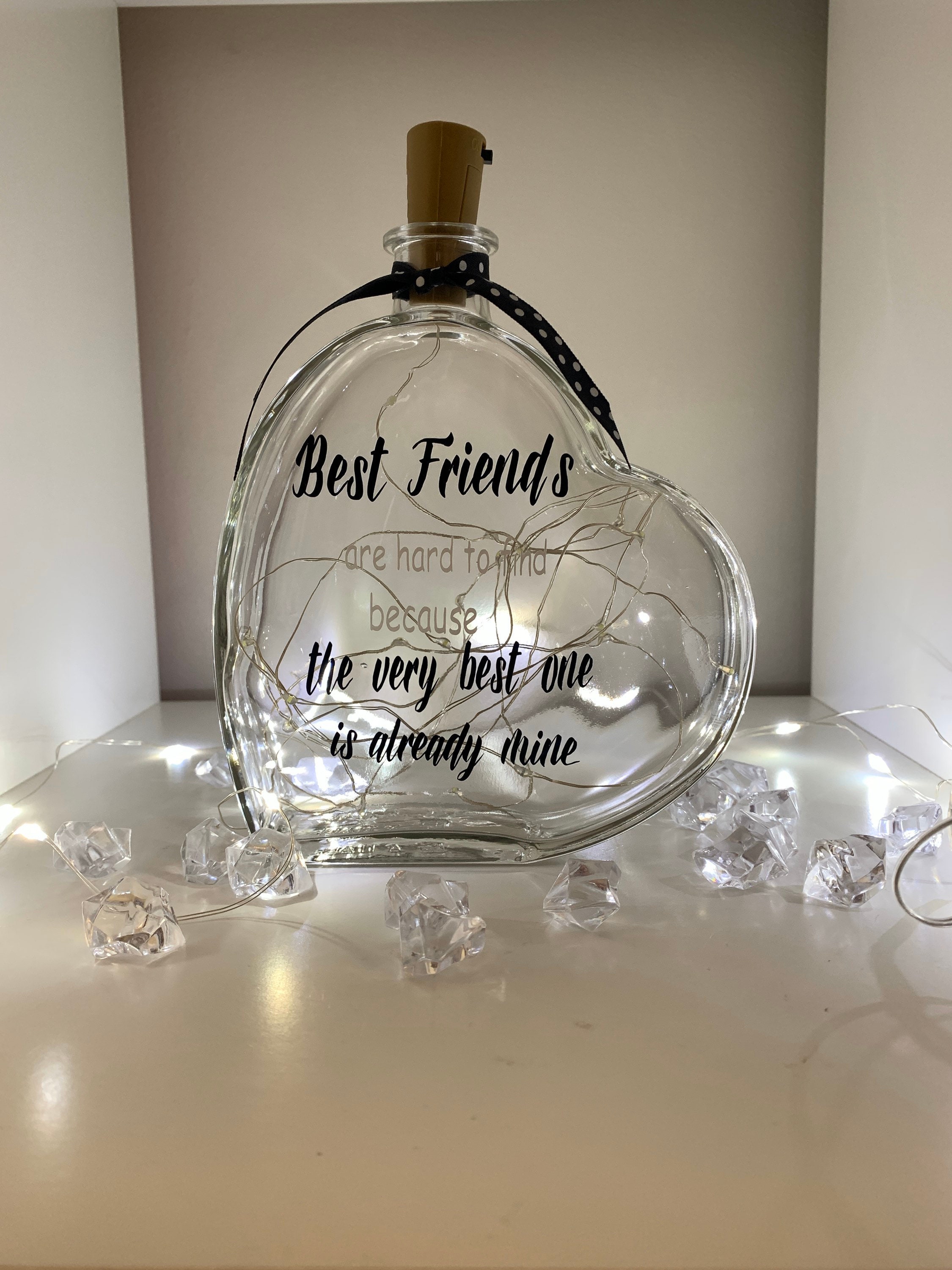 Best friends light bottle forever friends light bottle | Etsy