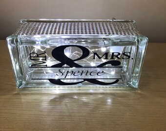 Glass Block Light - Etsy UK