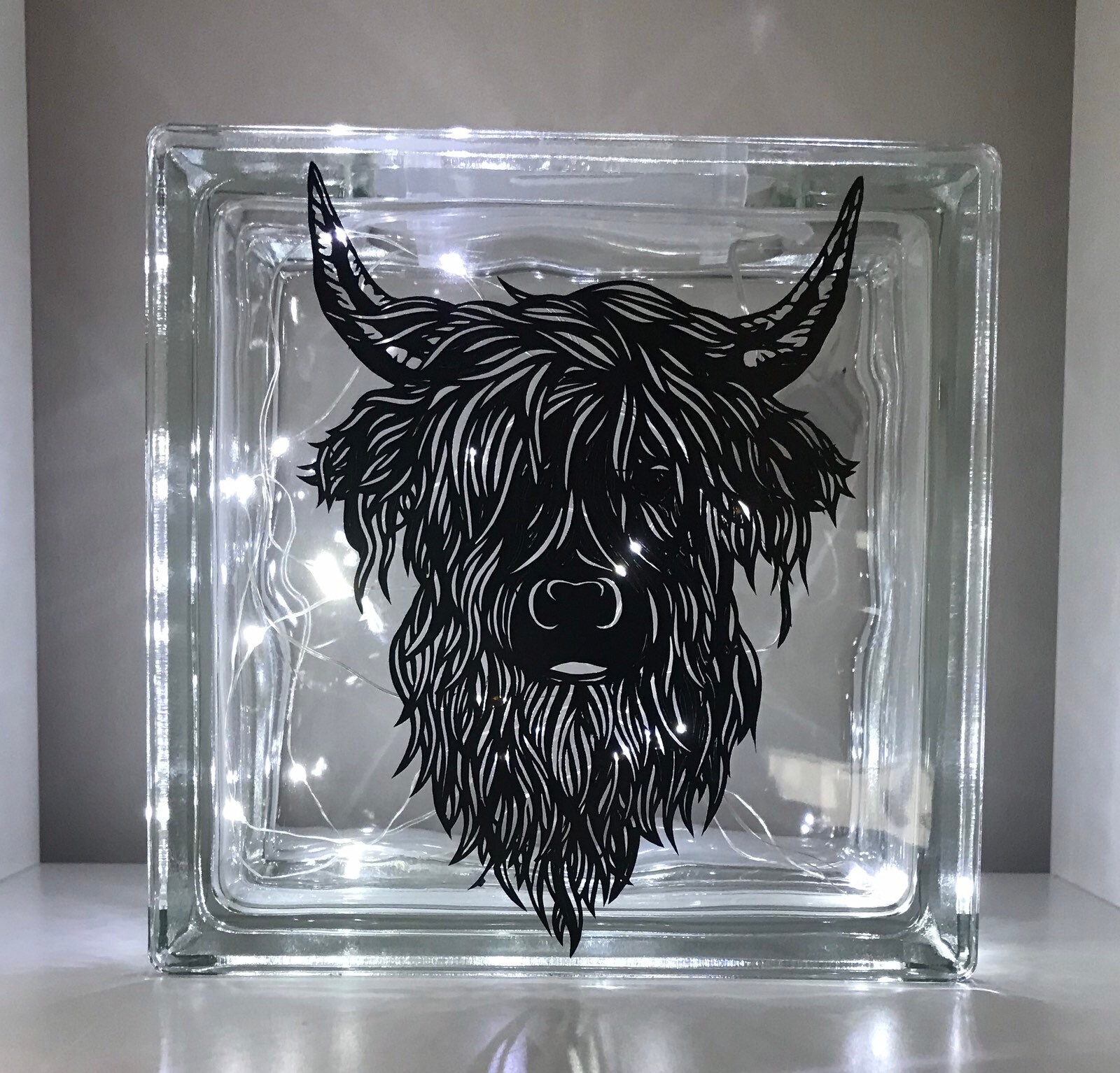 Large Cow Light Block Light Block Cow Home Decor Cow Light - Etsy UK