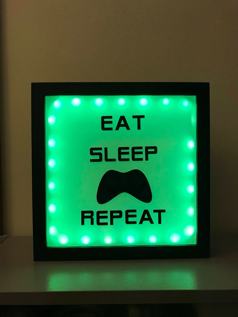 Gamer Light up Frame, Gamer Box Frame, Gaming Gift, - Etsy UK