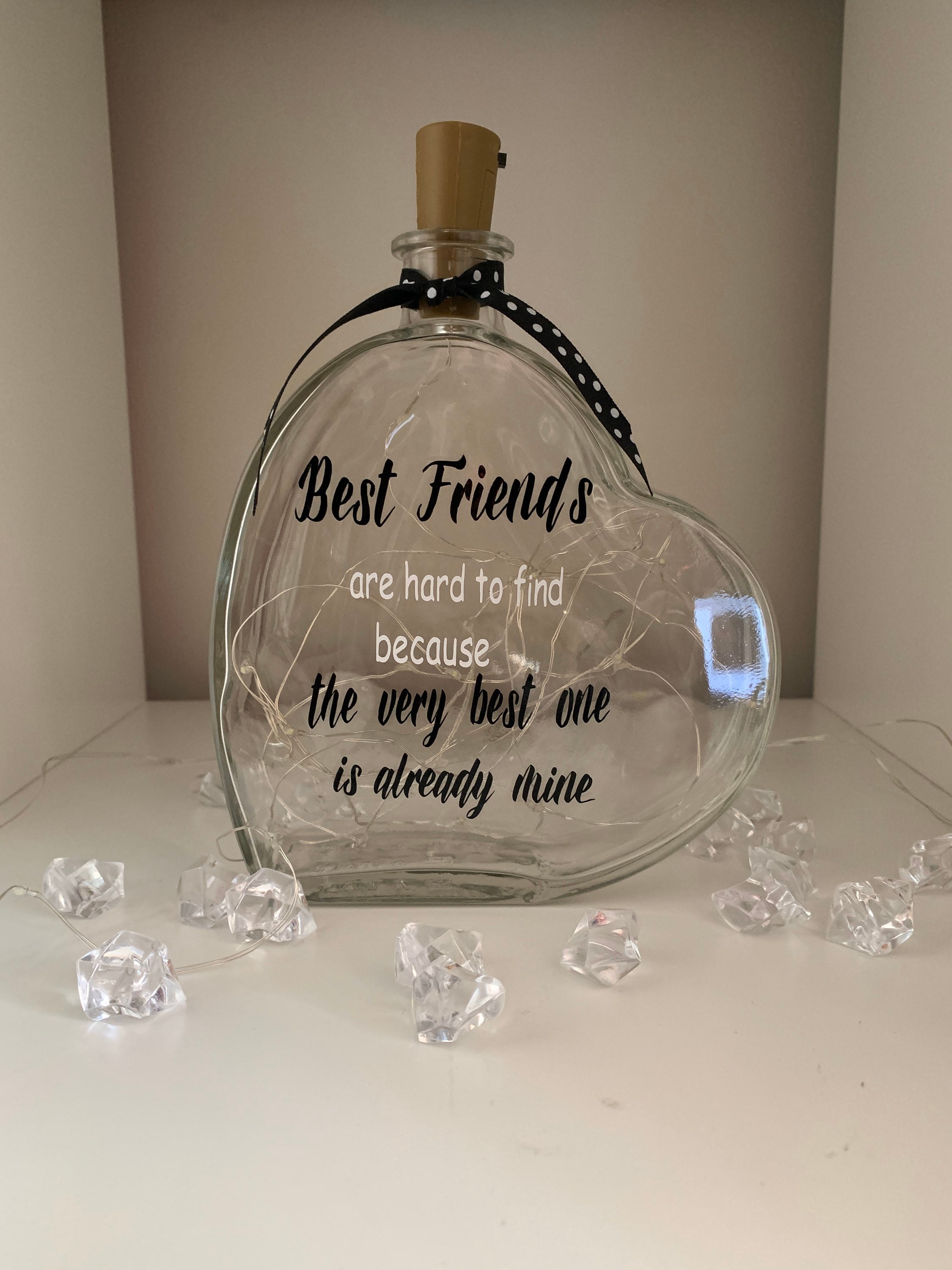 Best friends light bottle forever friends light bottle | Etsy