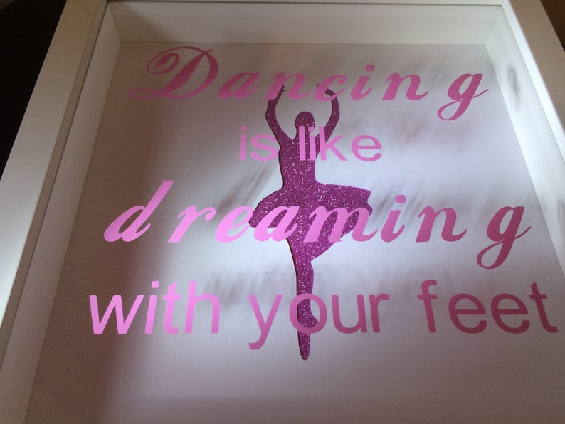 Dancer Frame, Dancer Box Frame, Dancer Gift, Dancing Frame, Ballerina ...