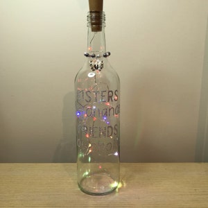 Sisters Light Bottle, Sisters Gift, Sisters Quote Gift, Sisters by ...