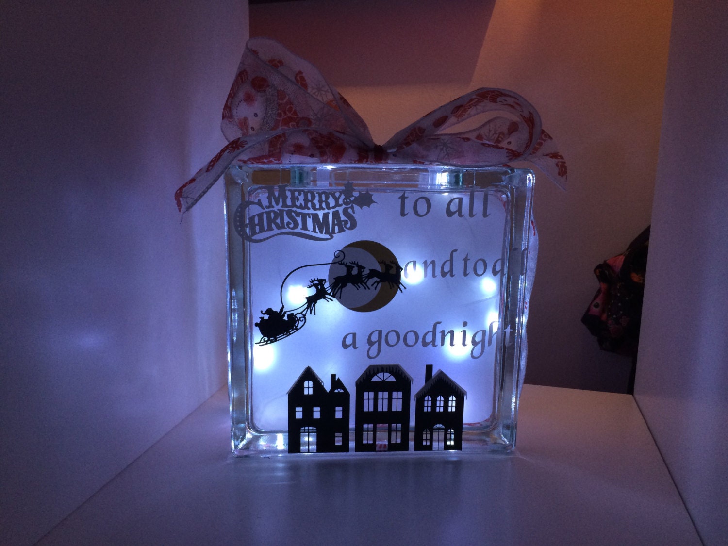 Christmas Scene Light Block Lightup Christmas Scene - Etsy UK
